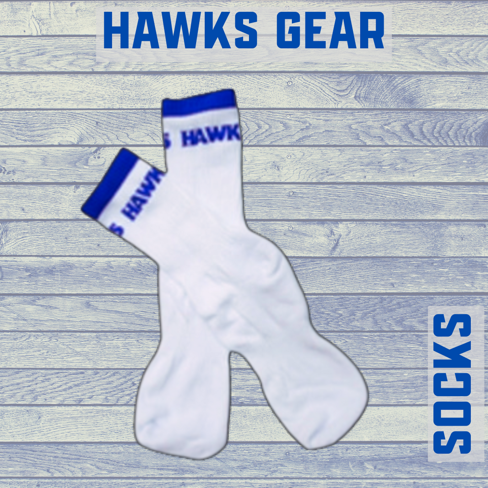 Hawks WHITE Socks – Hawks Gear
